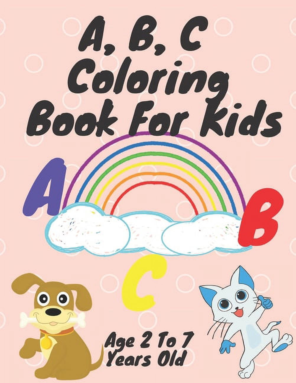 A, B, C coloring book for kids: high-quality black&white Alphabet ...