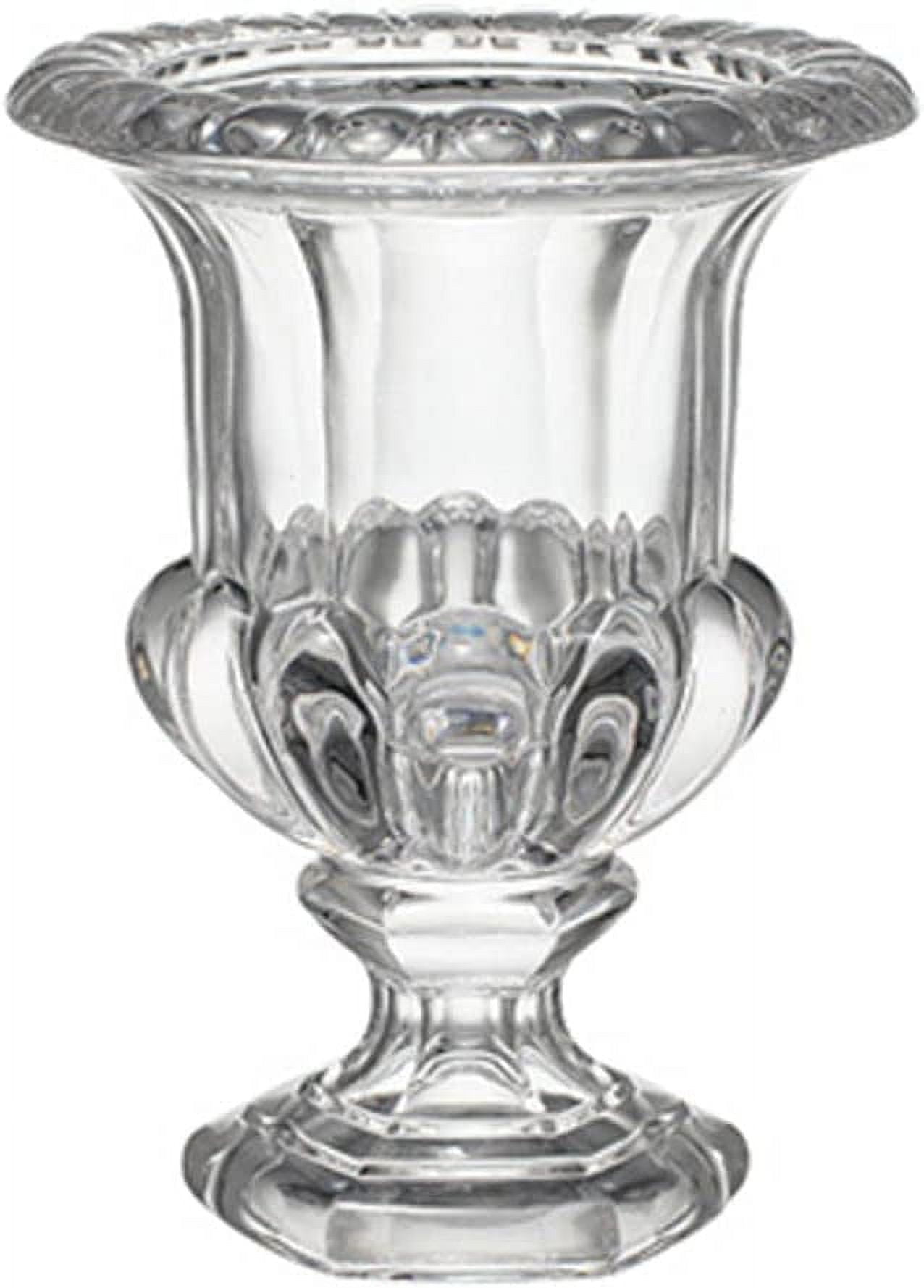 A&B Home 10" Glass Vase with Pedestal Classic, Home Decor Table Top ...