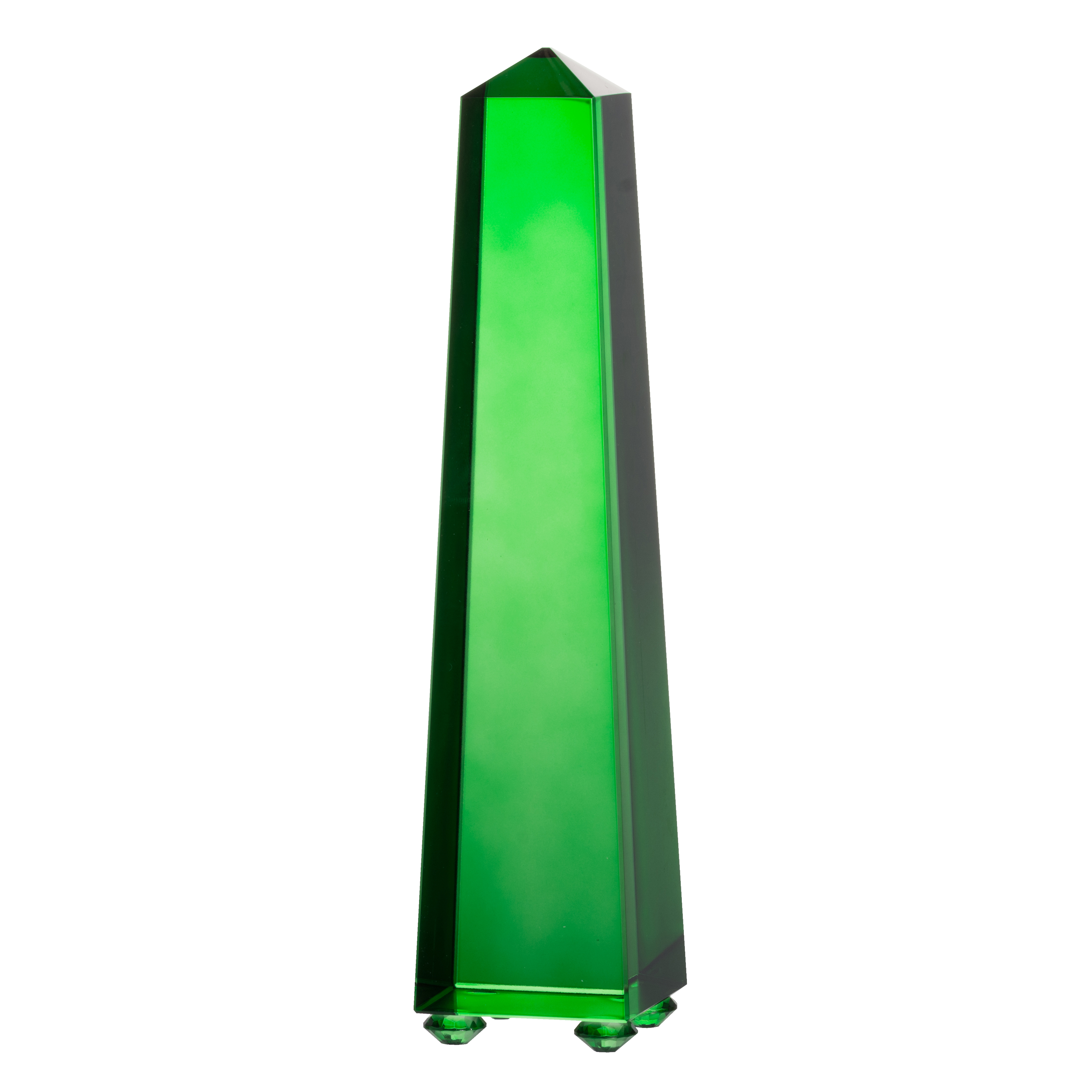 A&B Home 12" Alighieri Obelisk-Color:Green,Style:Contemporary - Walmart.com