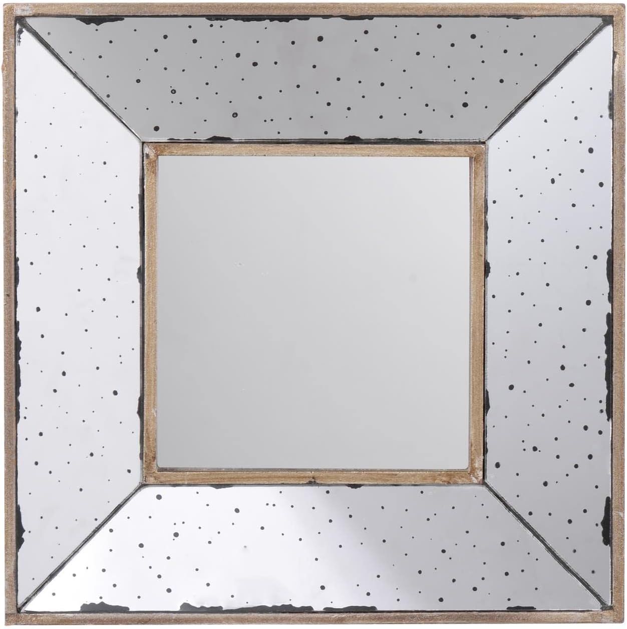 A&B Home, 12 x 1.5 x 12-Inch Mirabelle Antique-Style Wall Mirror ...