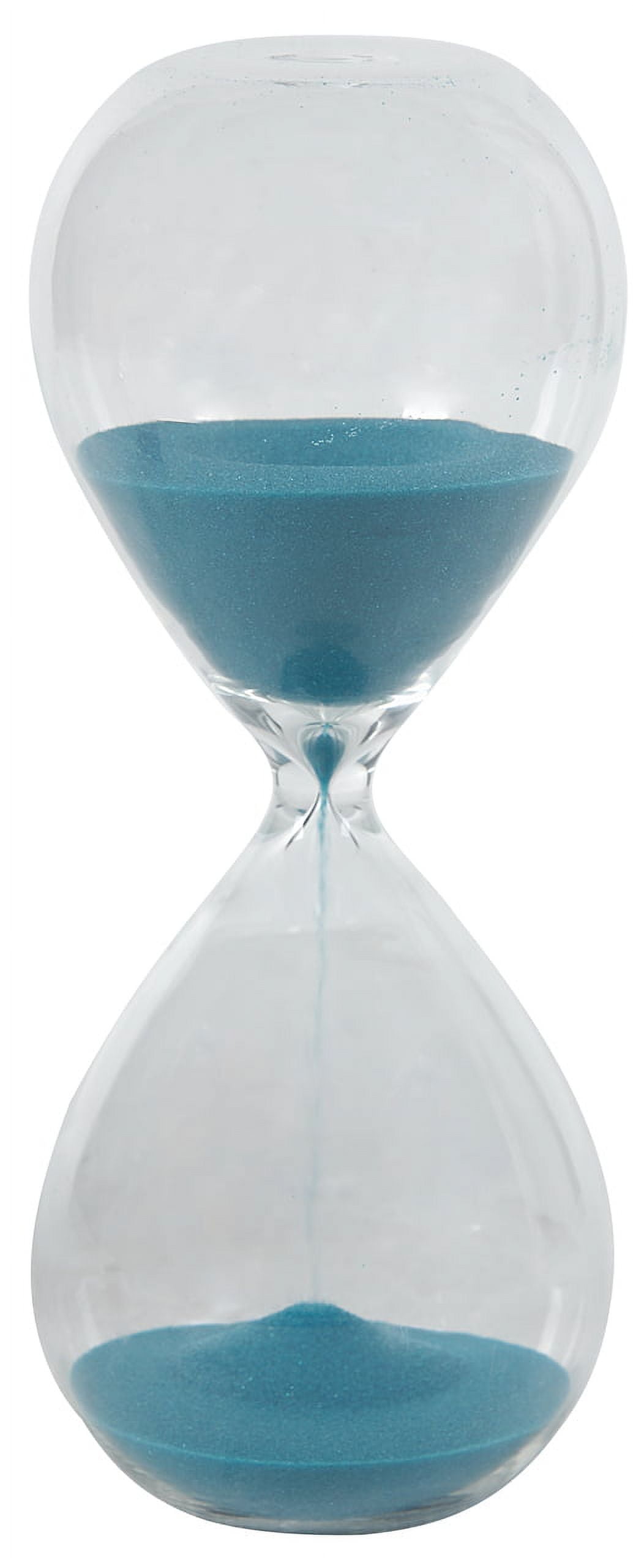 A&B Home 30 Minute Modern Sand Glass Hourglass Timer Peacock Blue ...
