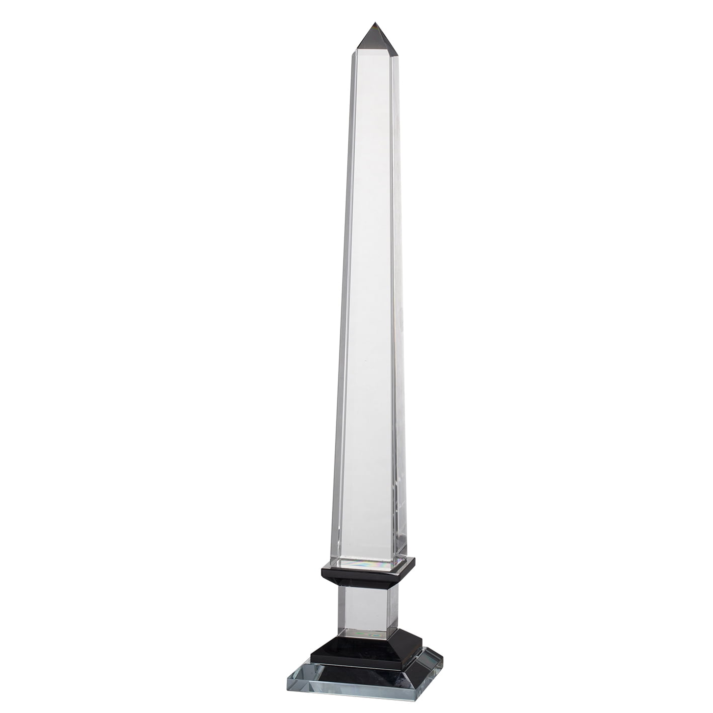 A&B Home Anthony Venetucci Clear Glass Obelisk - Walmart.com