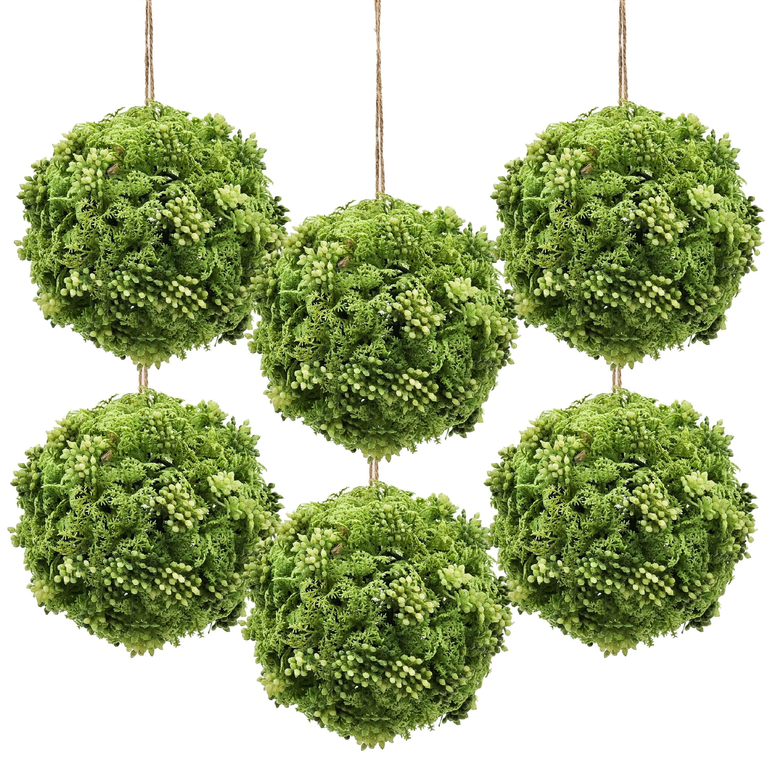 A&B Home Faux Water Grass Berry Ball - Set of 6 - 7" - Green - Walmart.com
