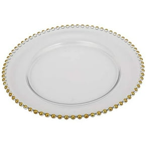 Gold Beaded Chargers