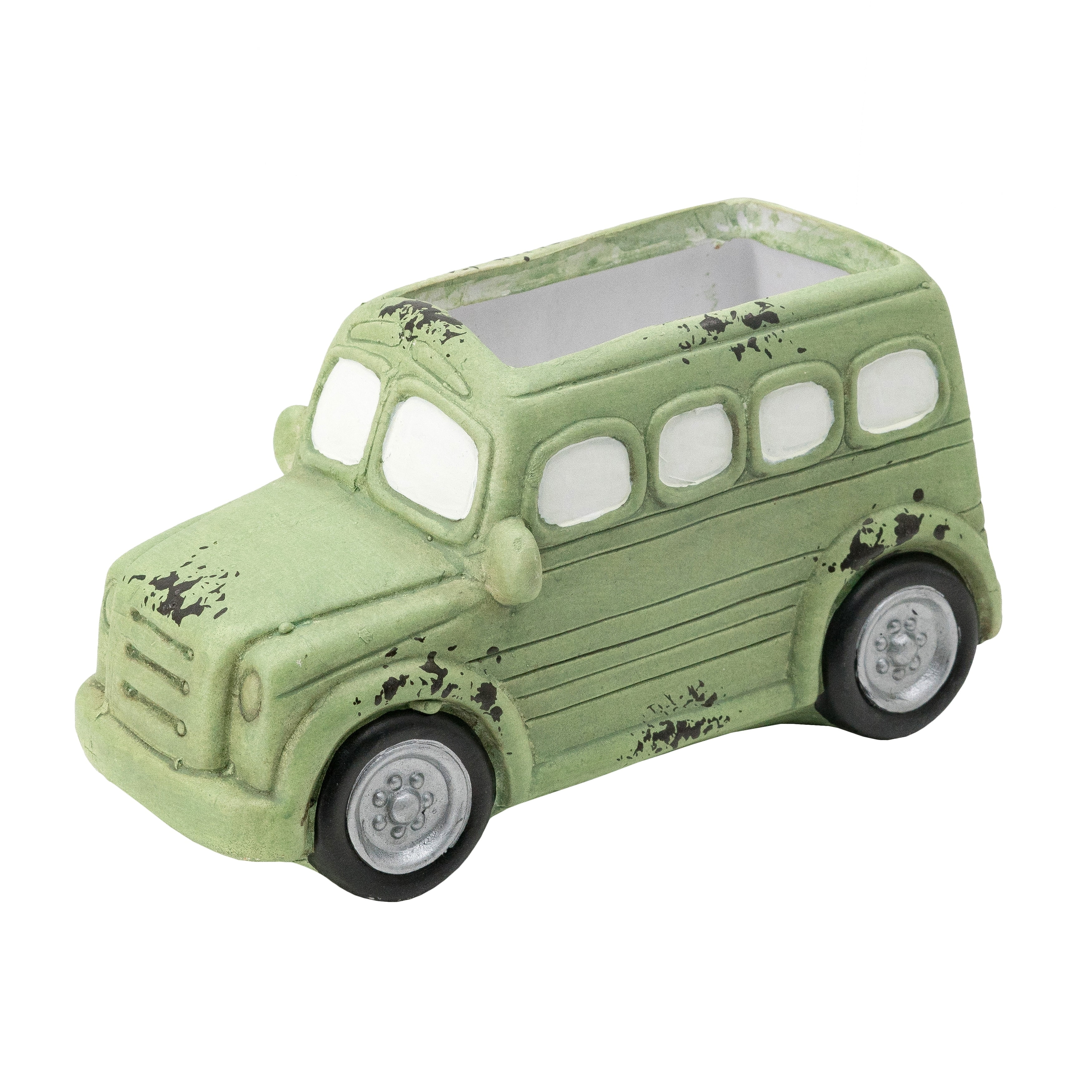 A&B Home Green Ceramic Jeep Outdoor Planter - Walmart.com