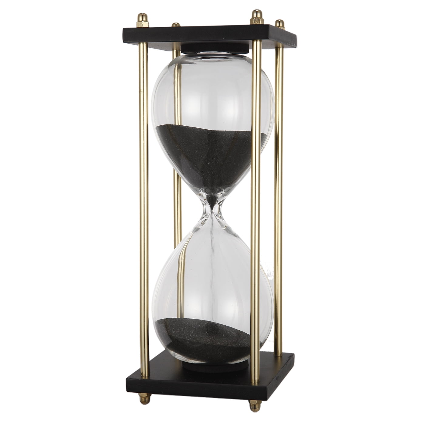 A&B Home Hour Glass Sand Timer On Stand, Approx. 30 Minutes, Black ...