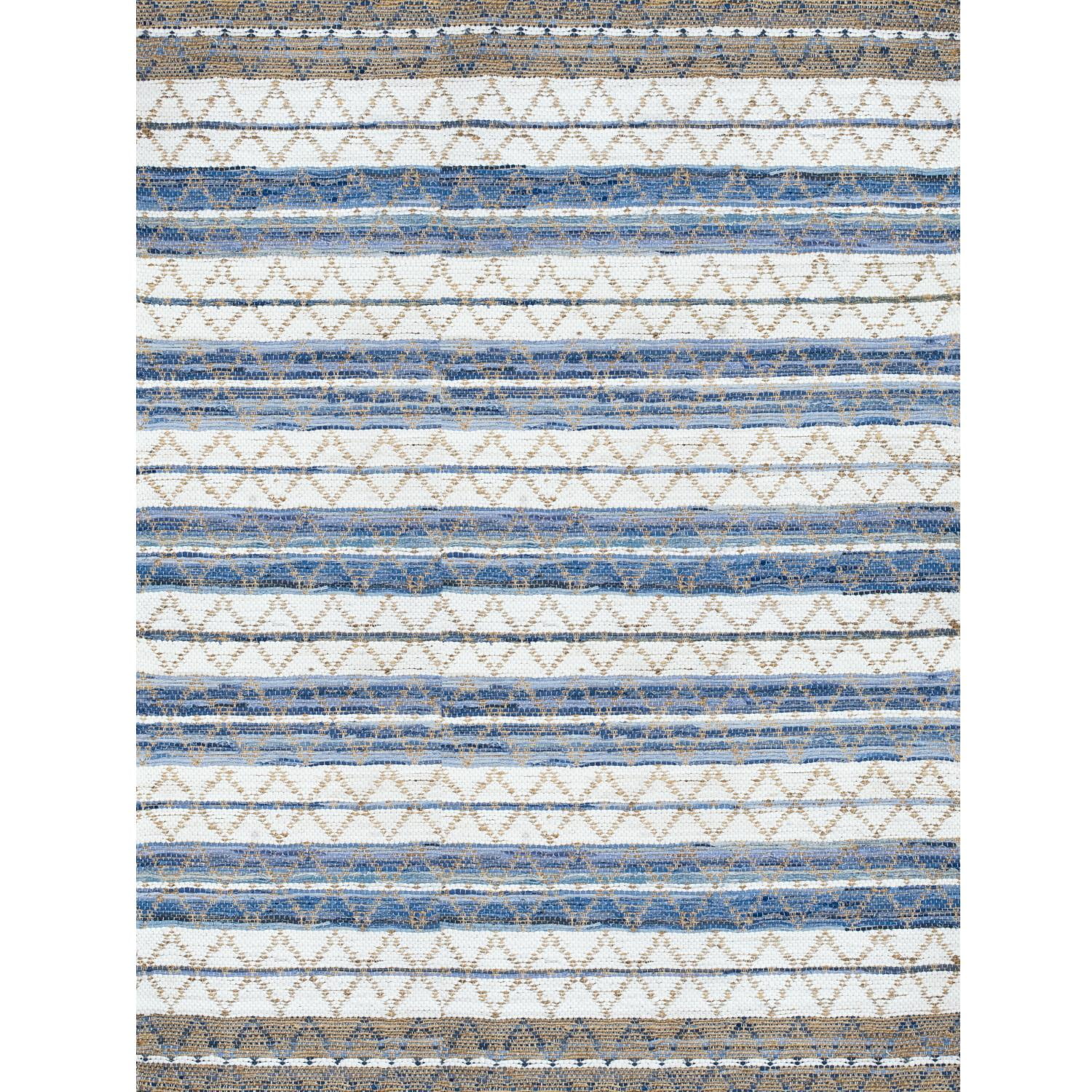 A&B Home Large Stripe Diamond Shuttle Weave Durrie with Hamming 96 x ...