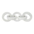 A&B Home Marble Decorative 5 Link Chain Sculpture, Tabletop Home Decor ...