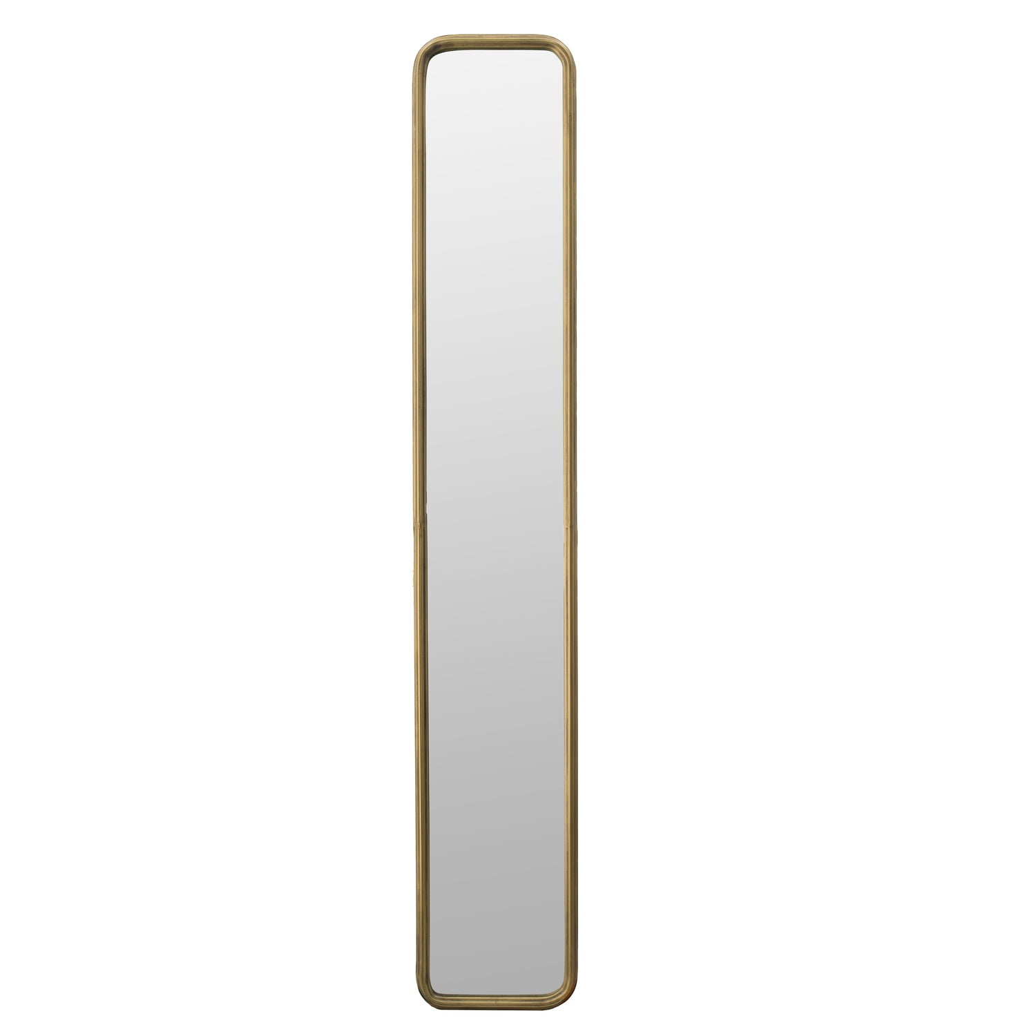 A&B Home Rounded Corner Slim Profile Rectangular Mirror - Antique Gold ...
