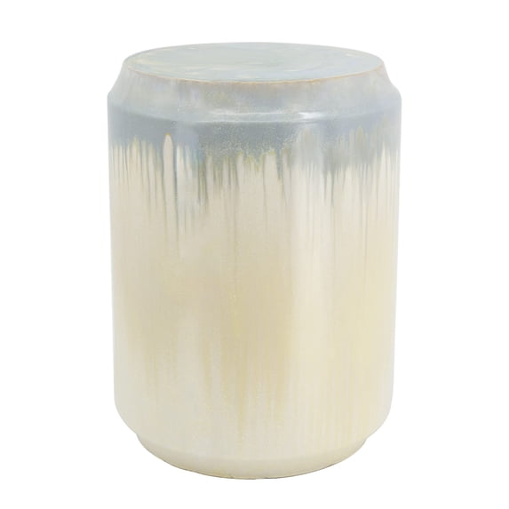 Florence Accent Decorative Reactive Glaze Ceramic Garden Stool - 13"Dia ...