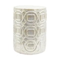 A&B Home Decorative Shelby Ceramic Garden Stool - Iridescent Cream ...