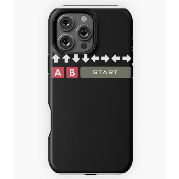 A B Start Konami Code Retro Gaming Phone Case for iPhone 16 15 14 13 12 11 Pro Max - Walmart.com