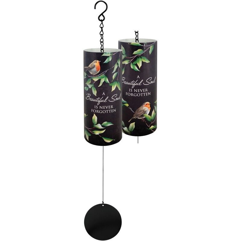 A BEAUTIFUL SOUL IS NEVER FORGOTTEN Cylinder Sonnet Memorial Chime, by ...