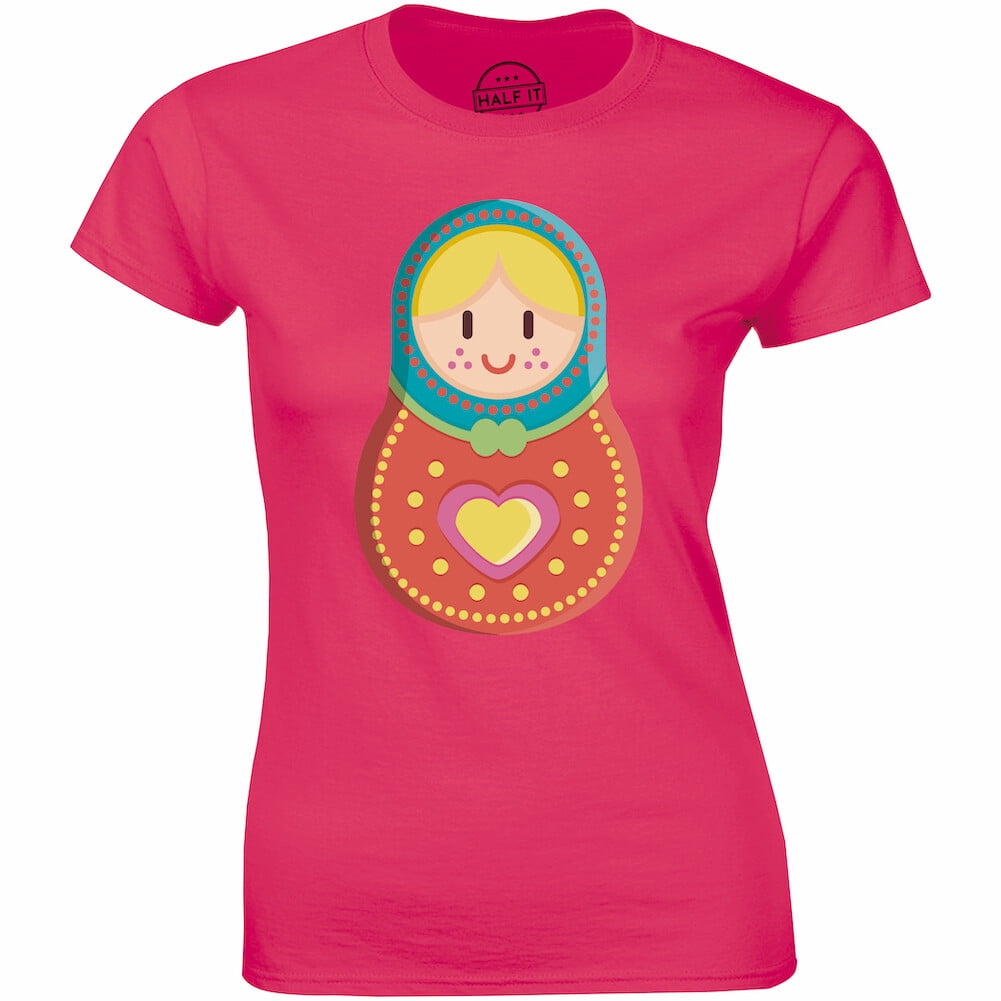 A Baby In Tin Patch - Heart Symbol Matryoshka Doll Shirt Women's T ...
