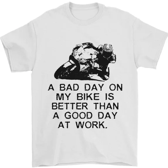 A Bad Day on My Bike Motorcycle Biker T-Shirt - Walmart.com