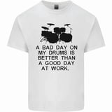 A Bad Day on My Drums Drummer Drumming T-Shirt - Walmart.com