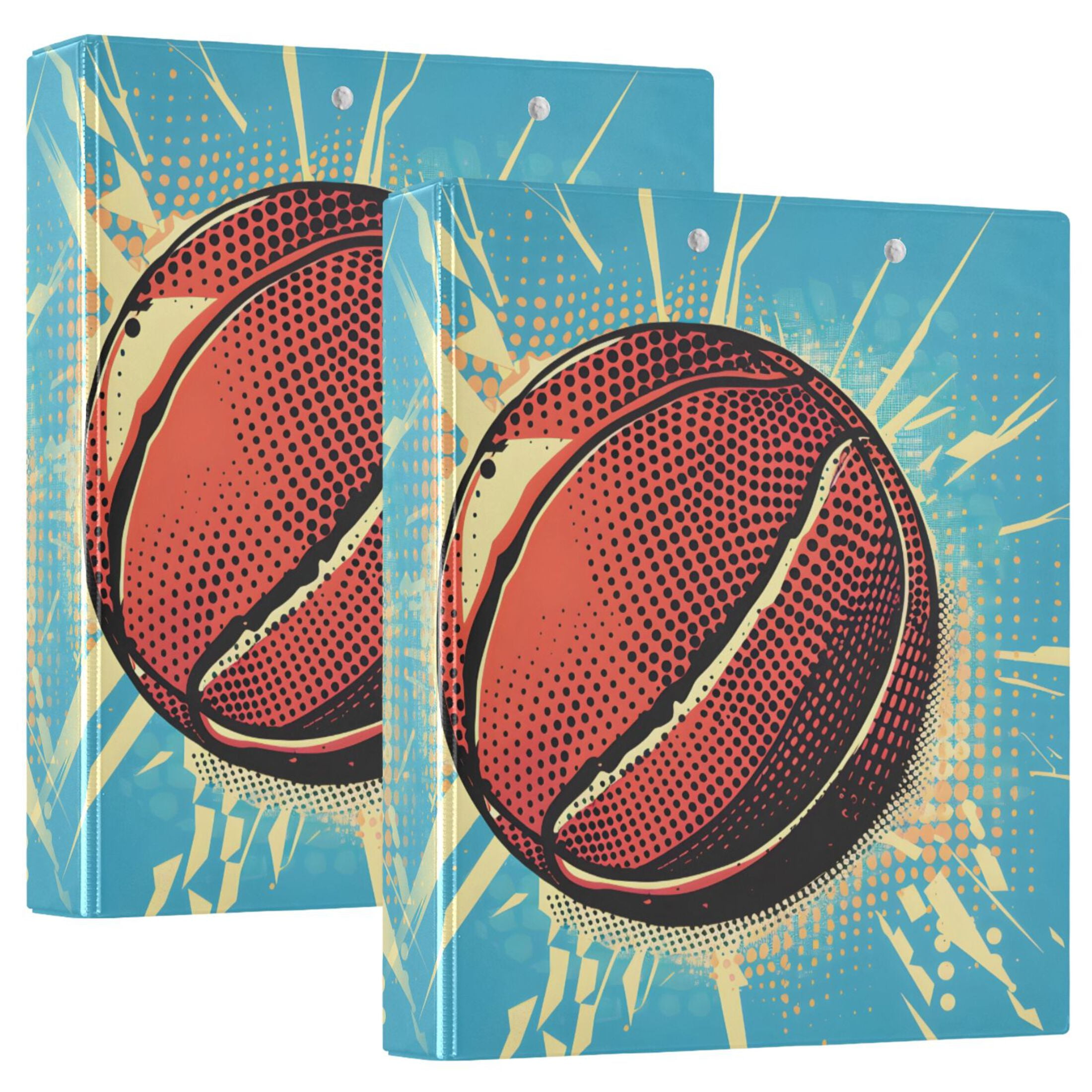 A Basketball Hardcover 3 Ring Binder 1.5 inch Round Rings with Interior ...