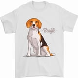 A Beagle Dog Illustration T-Shirt - Walmart.com