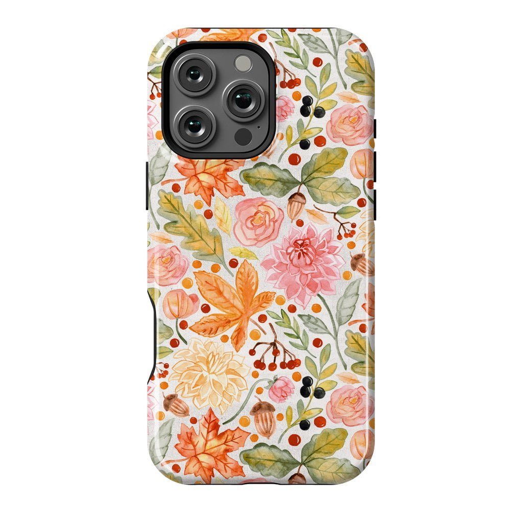A Beautiful And Colorful Autumn Fall Garden Tough Case for iPhone 11-17 ...