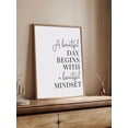 A Beautiful Day Begins Beautiful Mindset Motivational Wall Art Poster ...