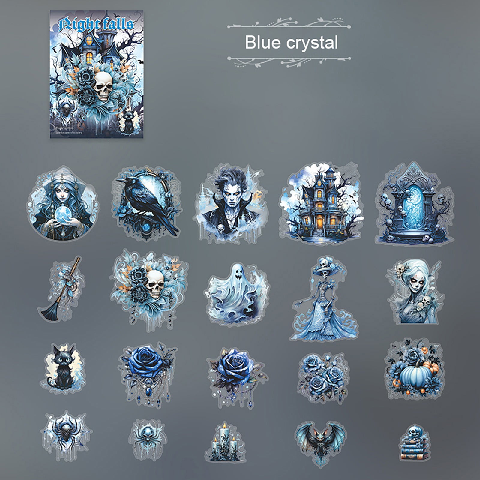 A Beautiful Day Dark Gothic Scenery Sticker Pack Nightfall Vintage ...