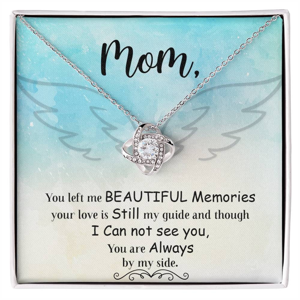 A Beautiful Sympathy Gift To Remember Mom - Love Knot Necklace - Gift ...