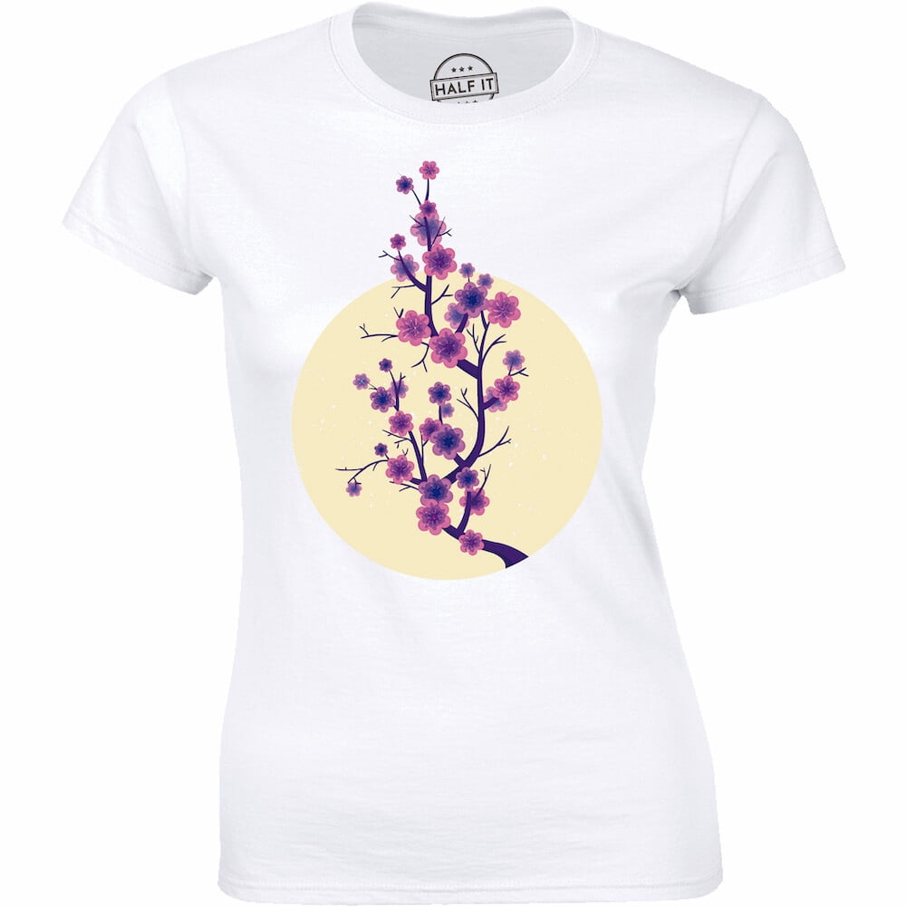 A Beautiful Tree Branch With Flowers Under The Sun Women's T-shirt Tee ...