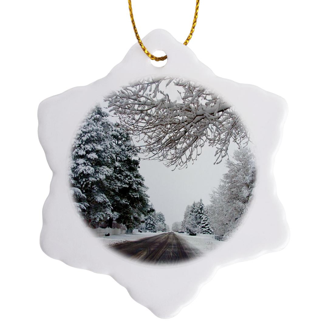 3drose, a Beautiful Winter Scene on the Main Street of Pine Valley Utah ...