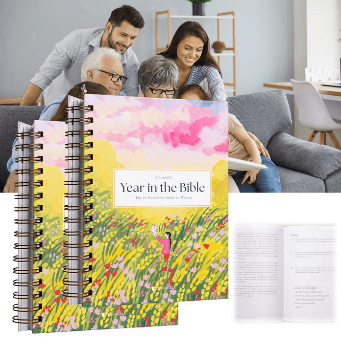 A Beautiful Year in The Bible Women Bible Spiral-Bound Study Guide, The ...