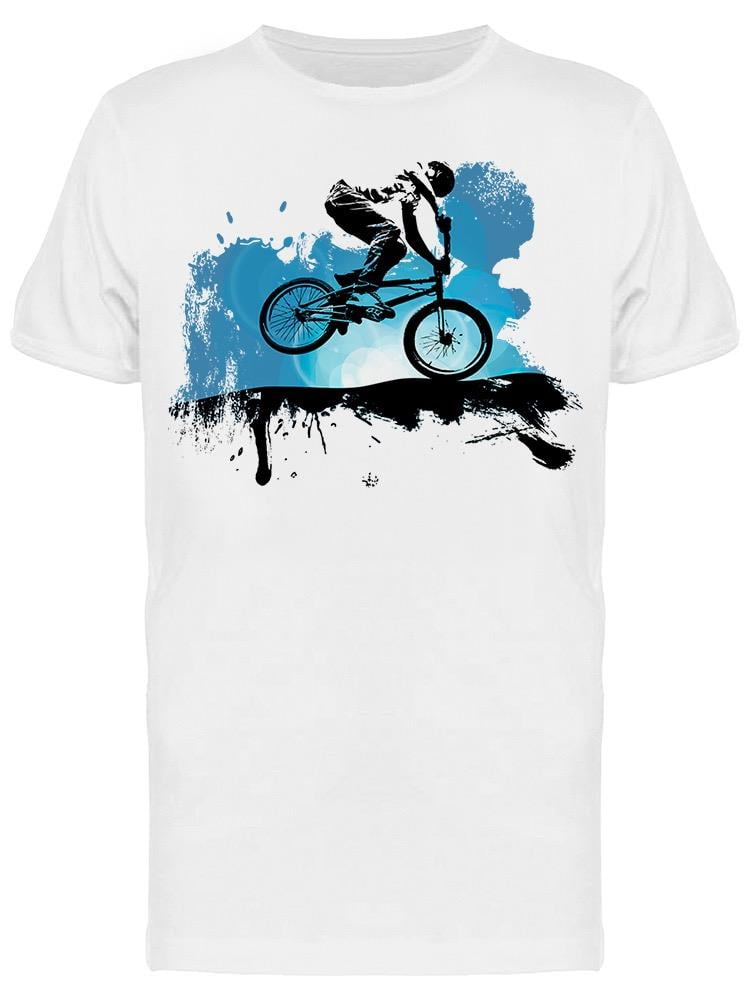 A Bicycle Rider, Shadow T-Shirt Men -Image by Shutterstock, Male Large ...