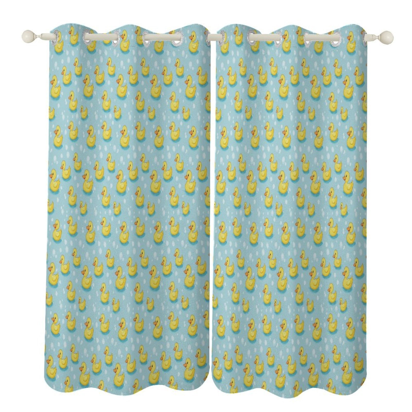 A Big Bunch of Yellow Rubber Ducks 2 Panels Blackout Curtains for ...