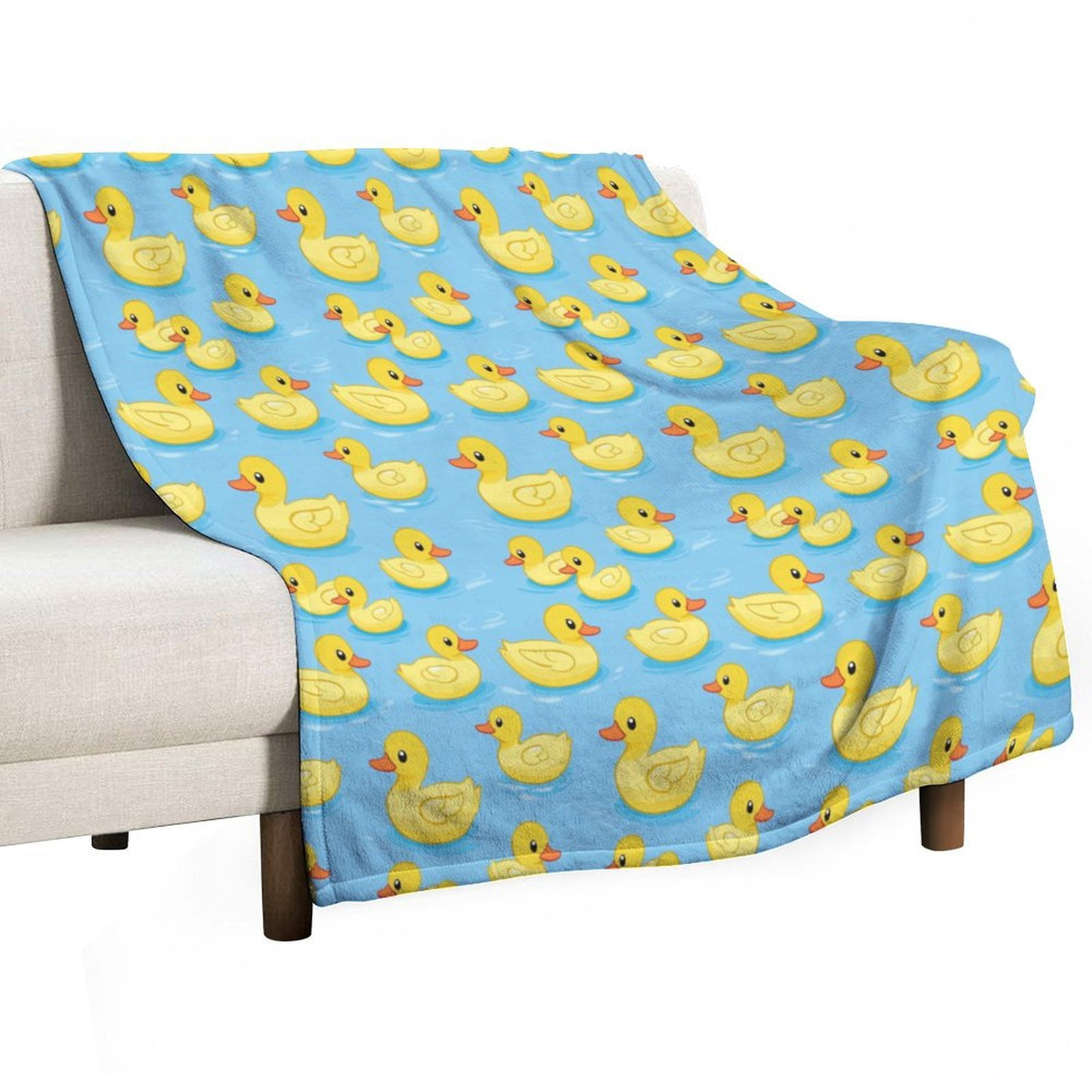 A Big Bunch of Yellow Rubber Ducks Blankets Bedroom Living Room Sofa ...