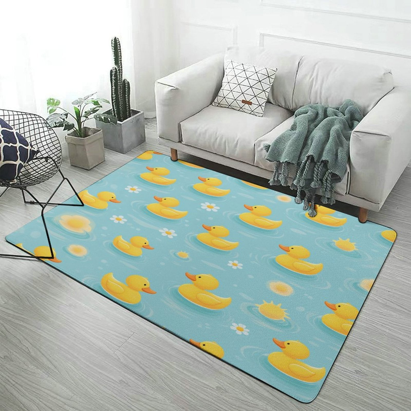 A Big Bunch of Yellow Rubber Ducks Home Decor Living Room Carpet Non ...