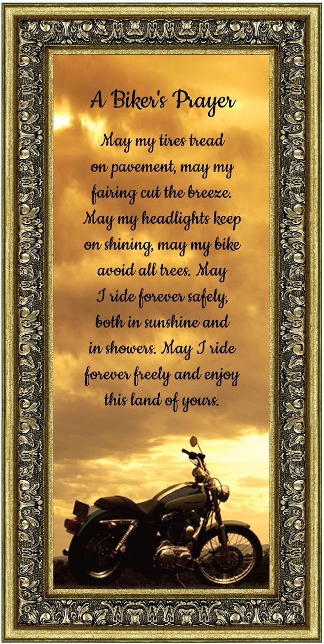 A Biker's Prayer, Gift for Motorcycle , Inspirational Bike Picture ...