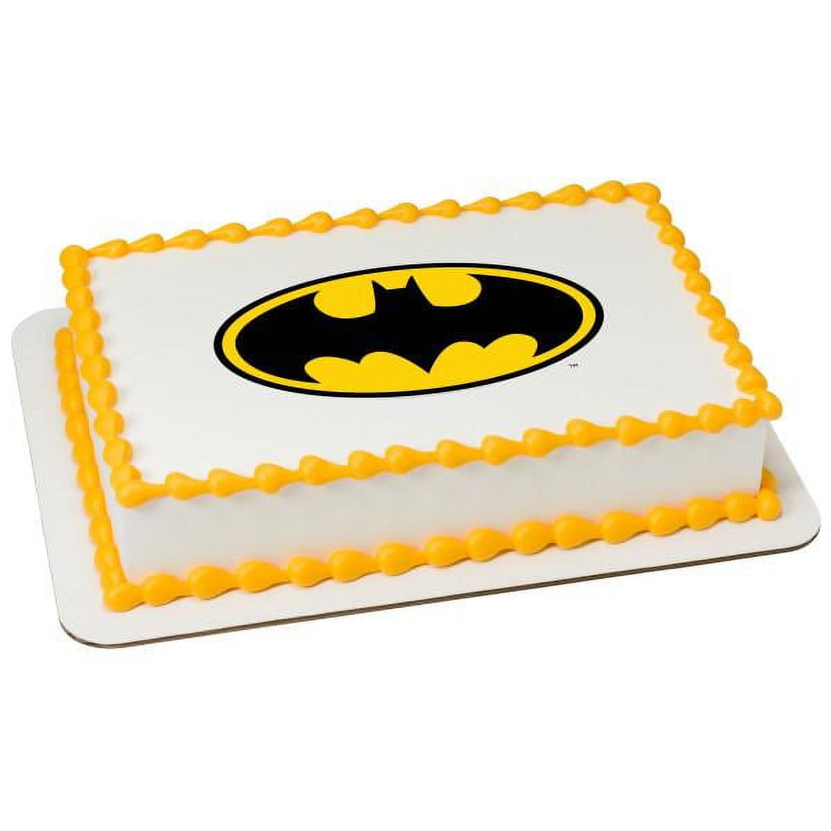 A Birthday Place Batman Emblem Edible Cake Topper Image - Walmart.com