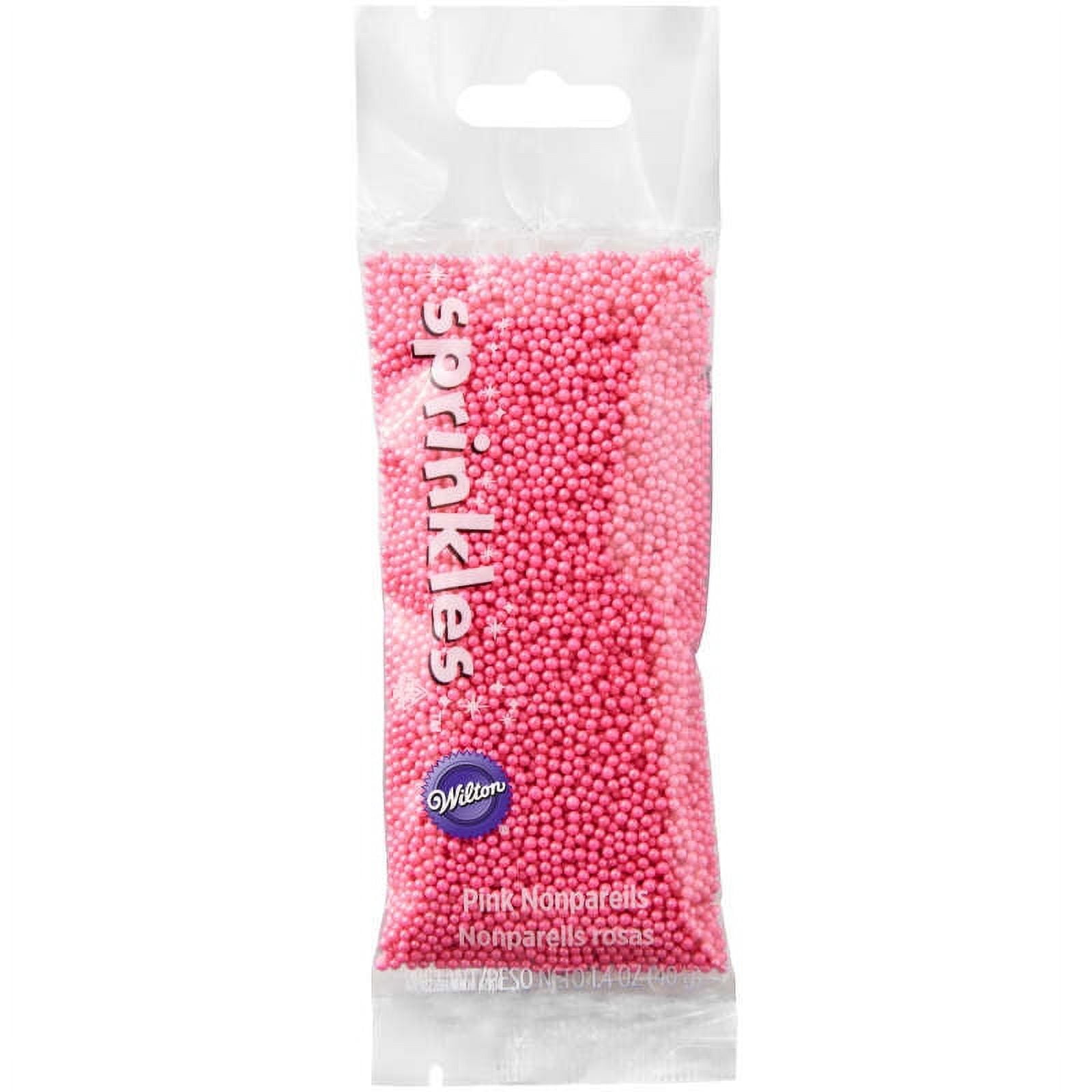 A Birthday Place Pink Nonpareil Dessert Sprinkles and Decorations Pouch ...
