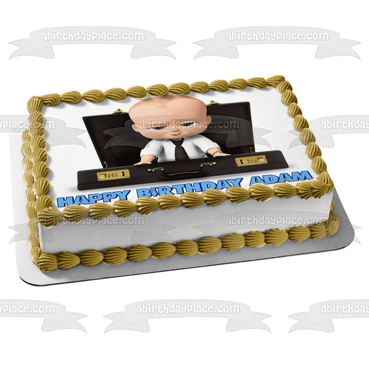 A Birthday Place The Boss Baby Briefcase Edible Cake Topper - Walmart ...