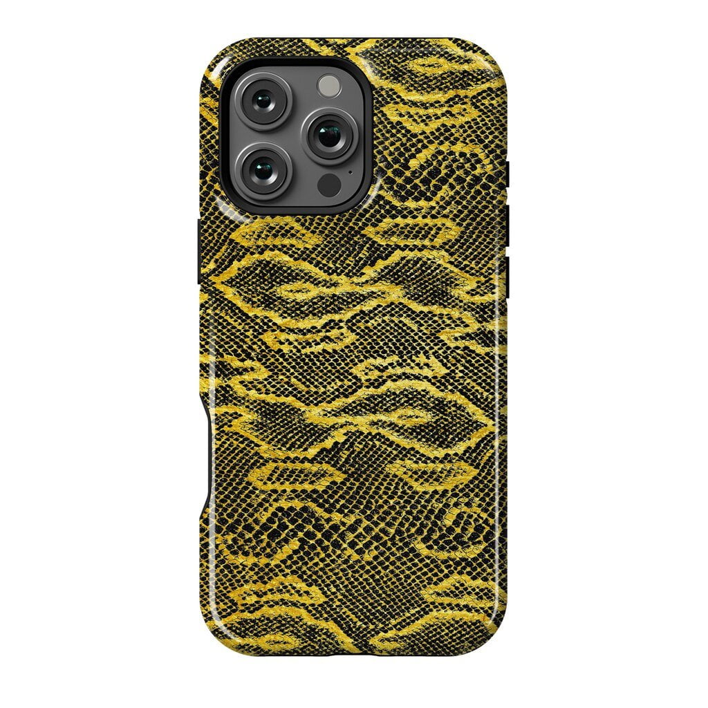 A Black And Gold Snake Skin I Themed Luxurious Tough Case for iPhone 11 ...