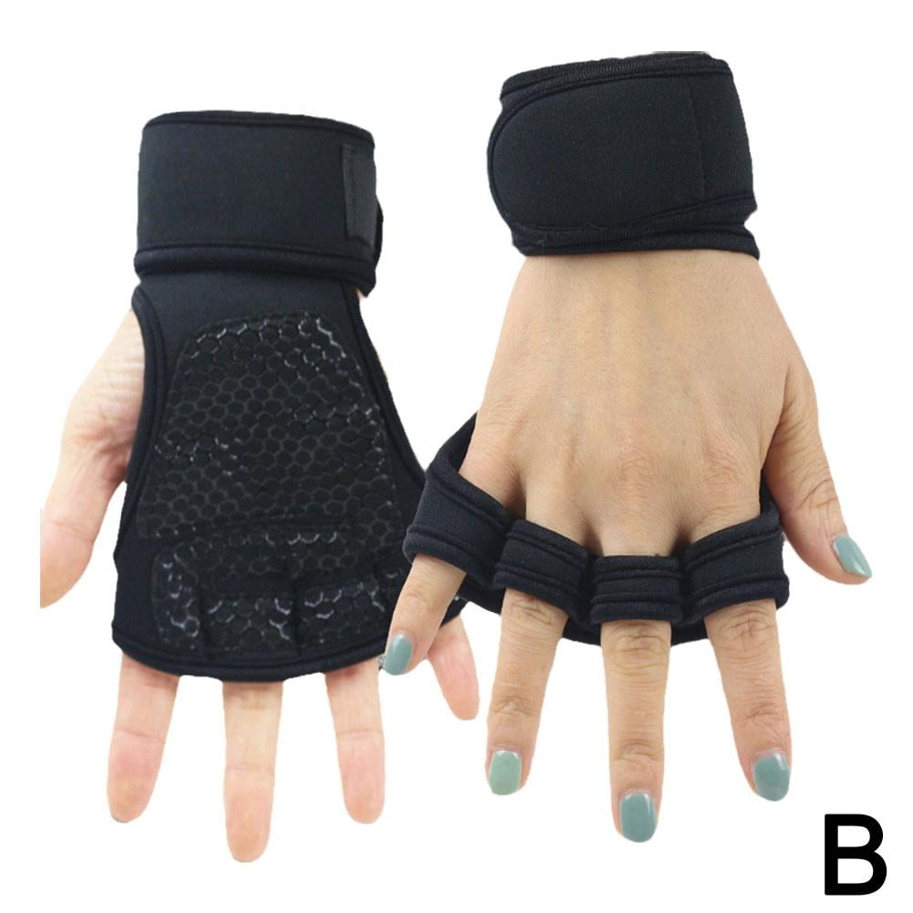 A Black (B) XL$ Gym weightlifting gloves men and women wrist non-slip ...