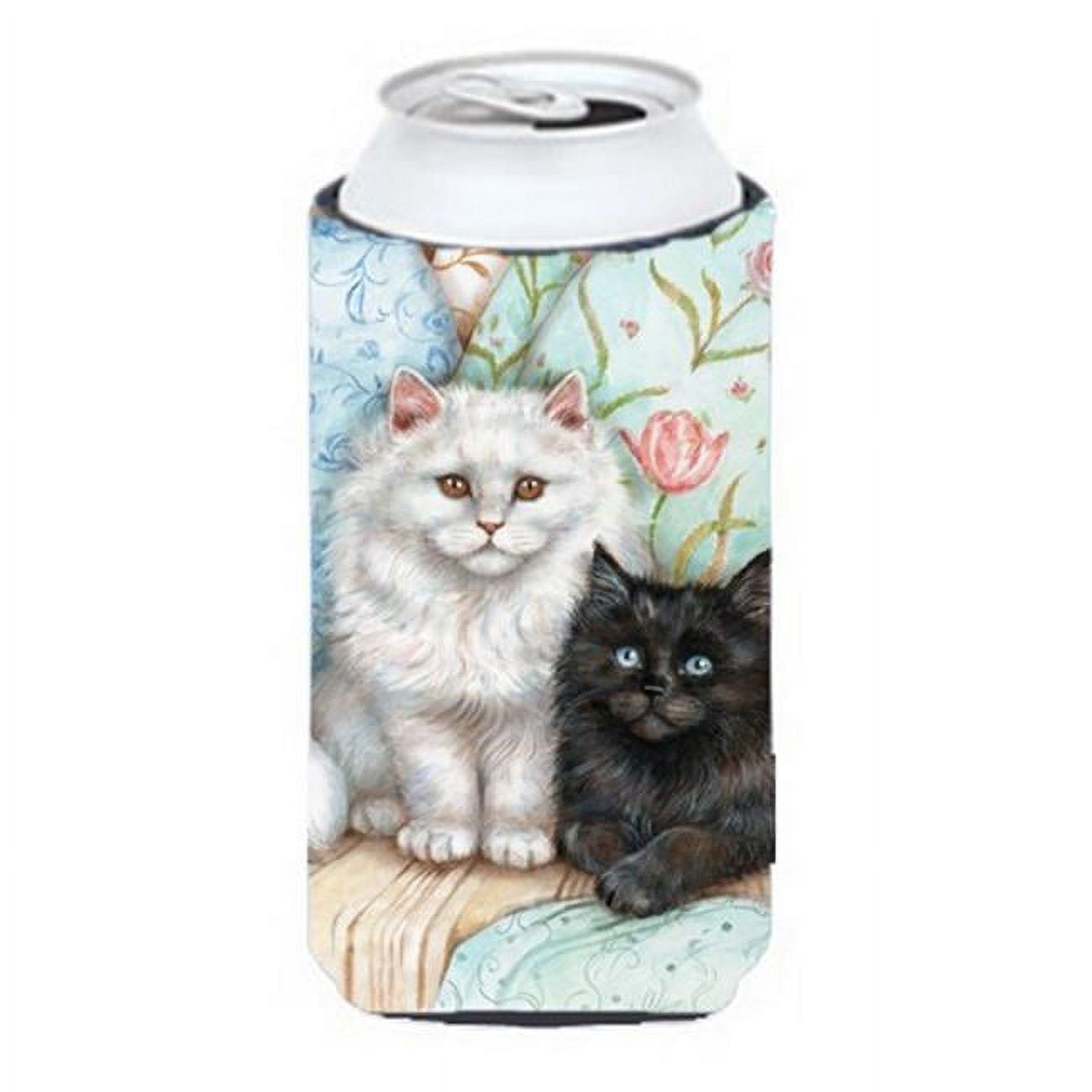 A Black Cat & a White Cat Tall Boy Can cooler Hugger - Walmart.com