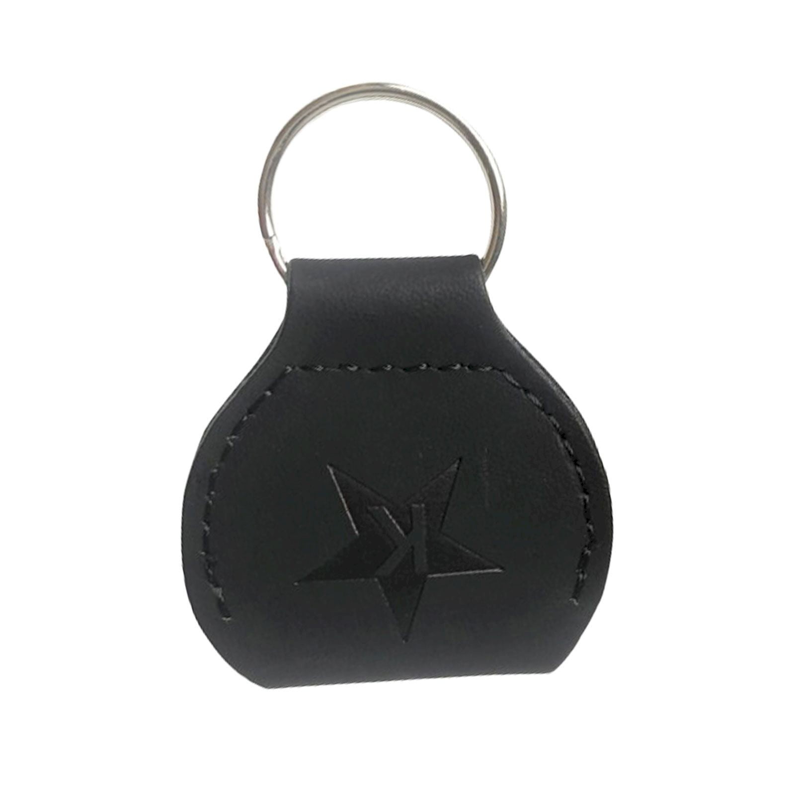 A Black Leather Pouch Keychain Clearance! Custom Photo Pocket Hug ...