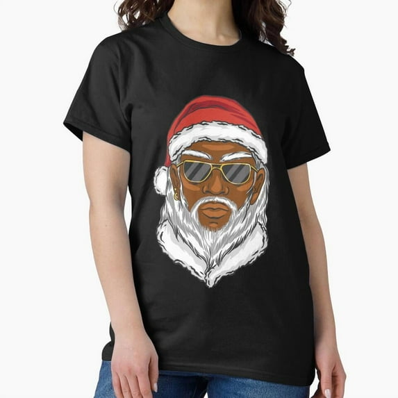 A Black St. Nick Funny African American Christmas Holiday H9122 T-Shirt ...