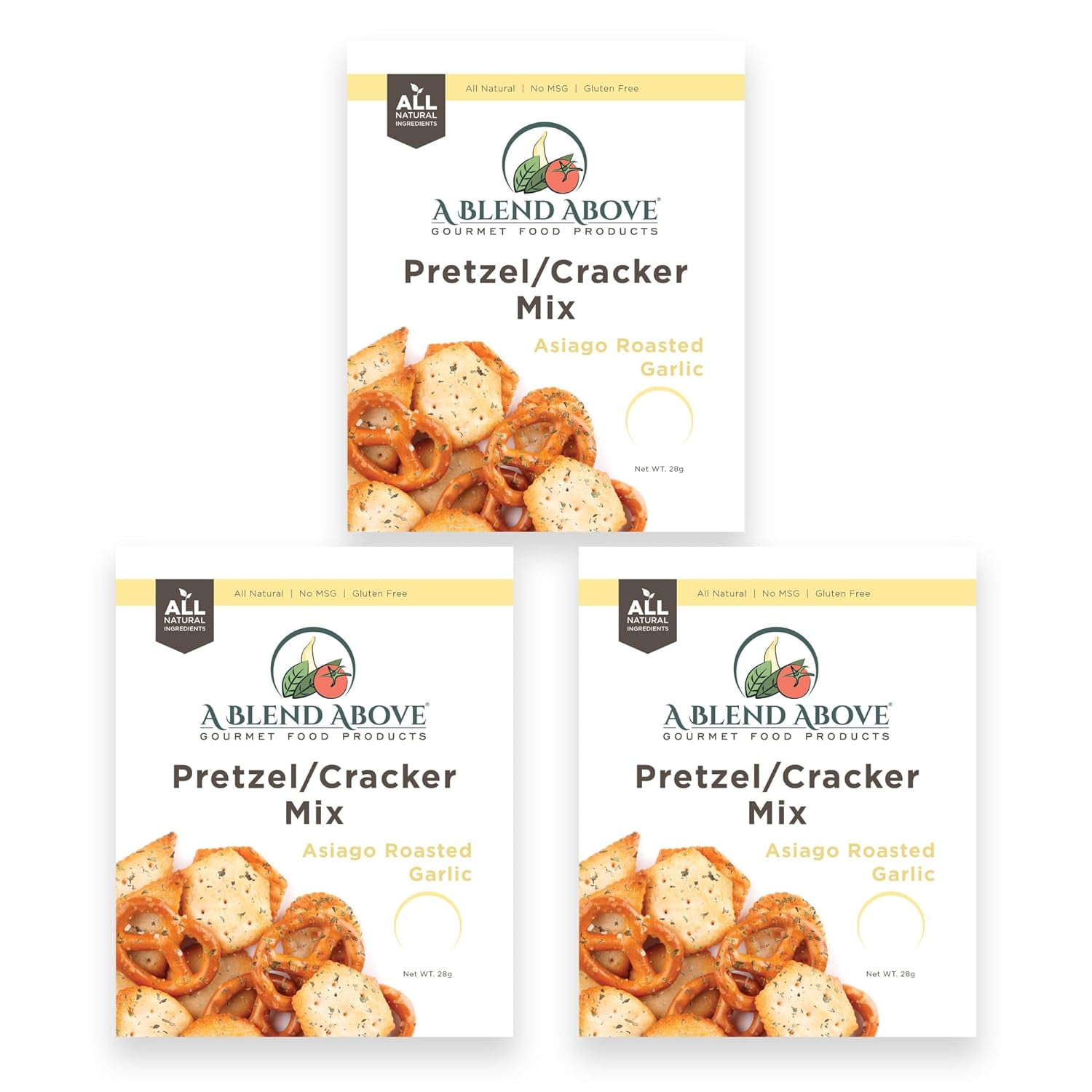 A Blend Above Asiago Roasted Garlic Cracker Seasoning Mix, 3 Pack, 3.0 ...