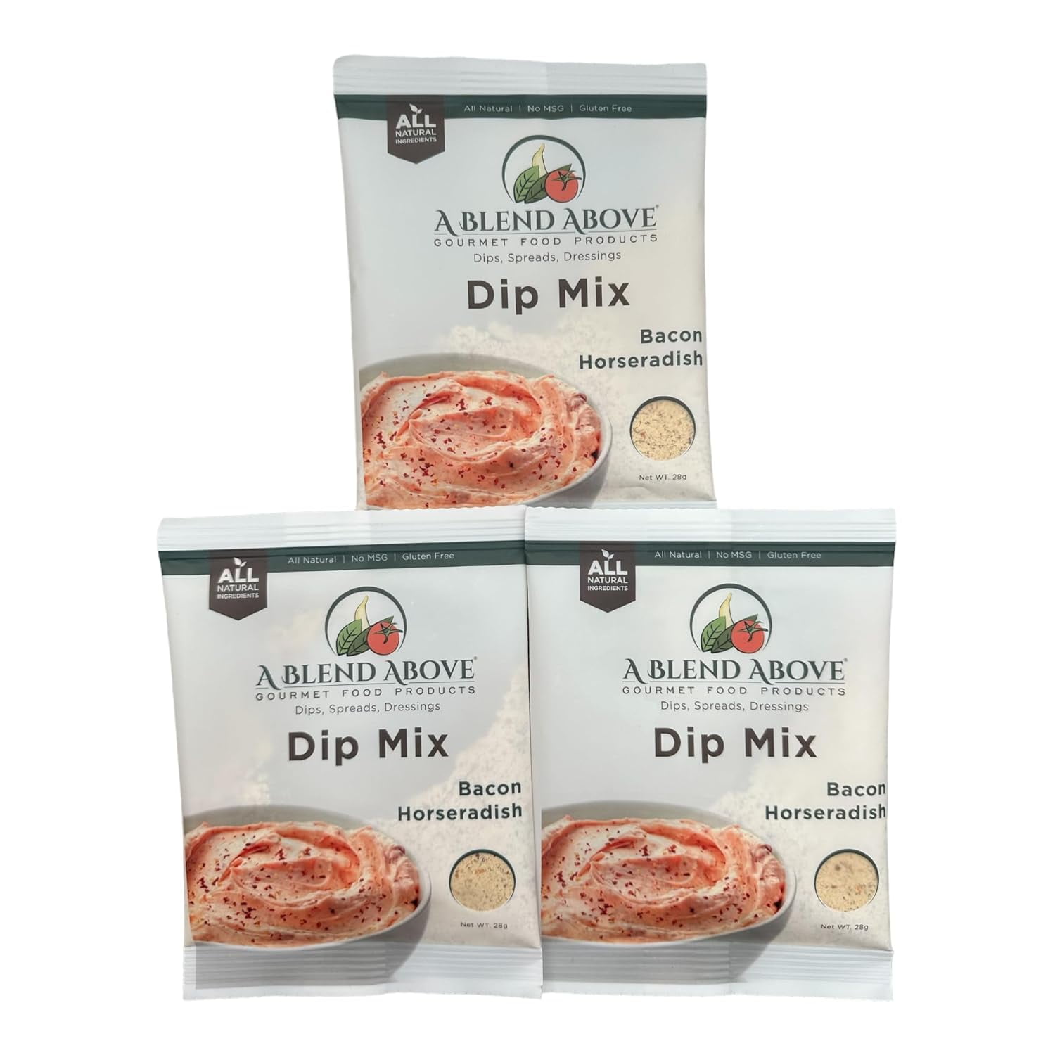 A Blend Above Bacon Horseradish Dip Mix, 1oz (3 Pack), Gluten-Free, No ...
