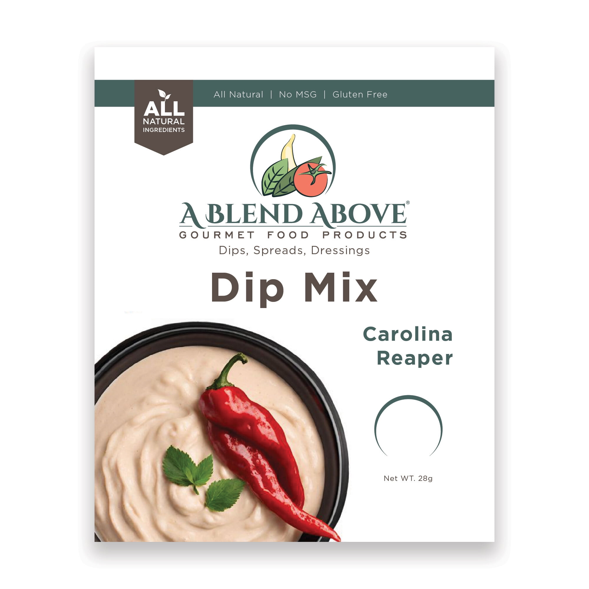 A Blend Above Carolina Reaper Dip Mix, 3 Packs, Gluten-Free, Shelf ...