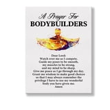 A Bodybuilder's Prayer Quote Poster Canvas Wall Art for Office Home ...
