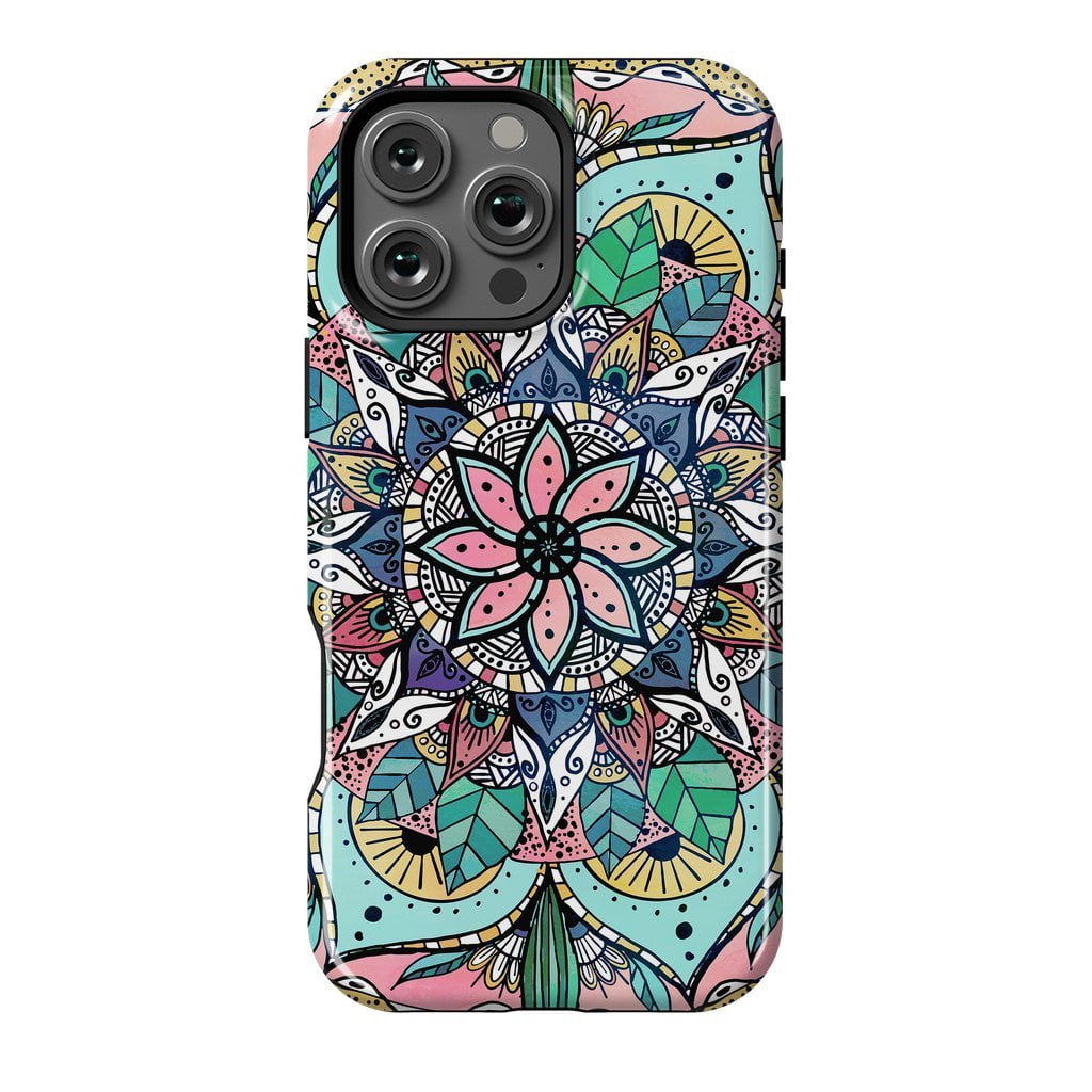 A Bohemian Colorful Watercolor Floral Mandala Themed Tough Case for ...