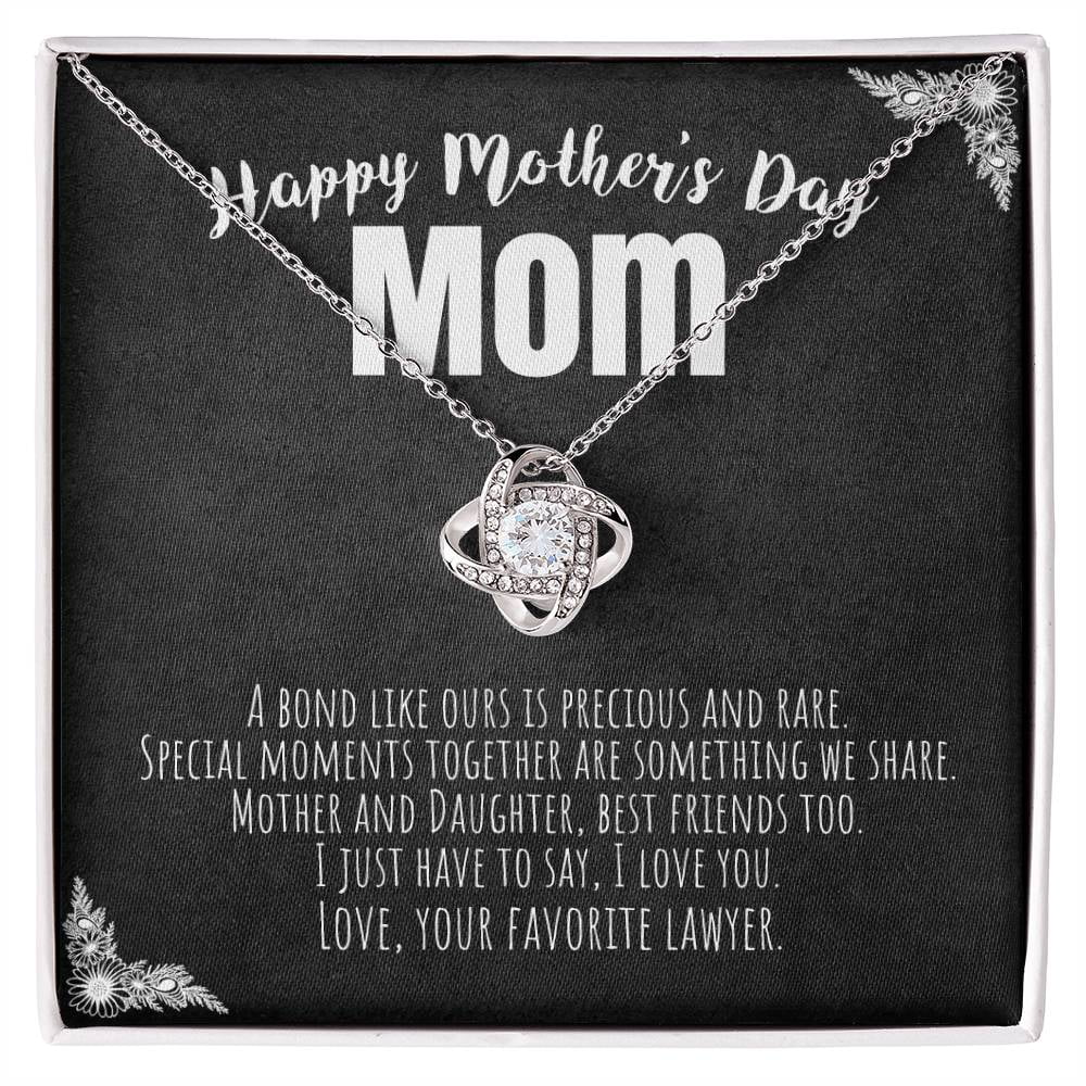 A Bond Like Ours - Love Your Favorite Lawyer - Love Knot Necklace ...