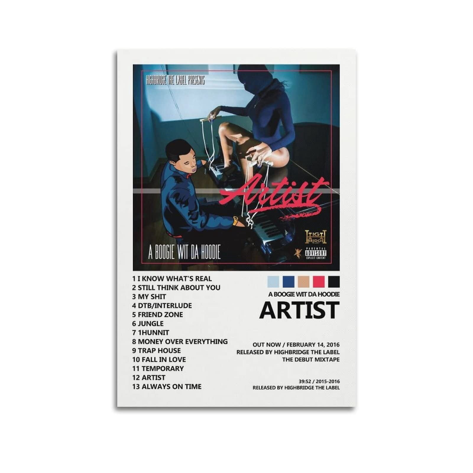 A Boogie Wit Da Hoodie Posters Artist Poster Album Cover Poster Posters ...