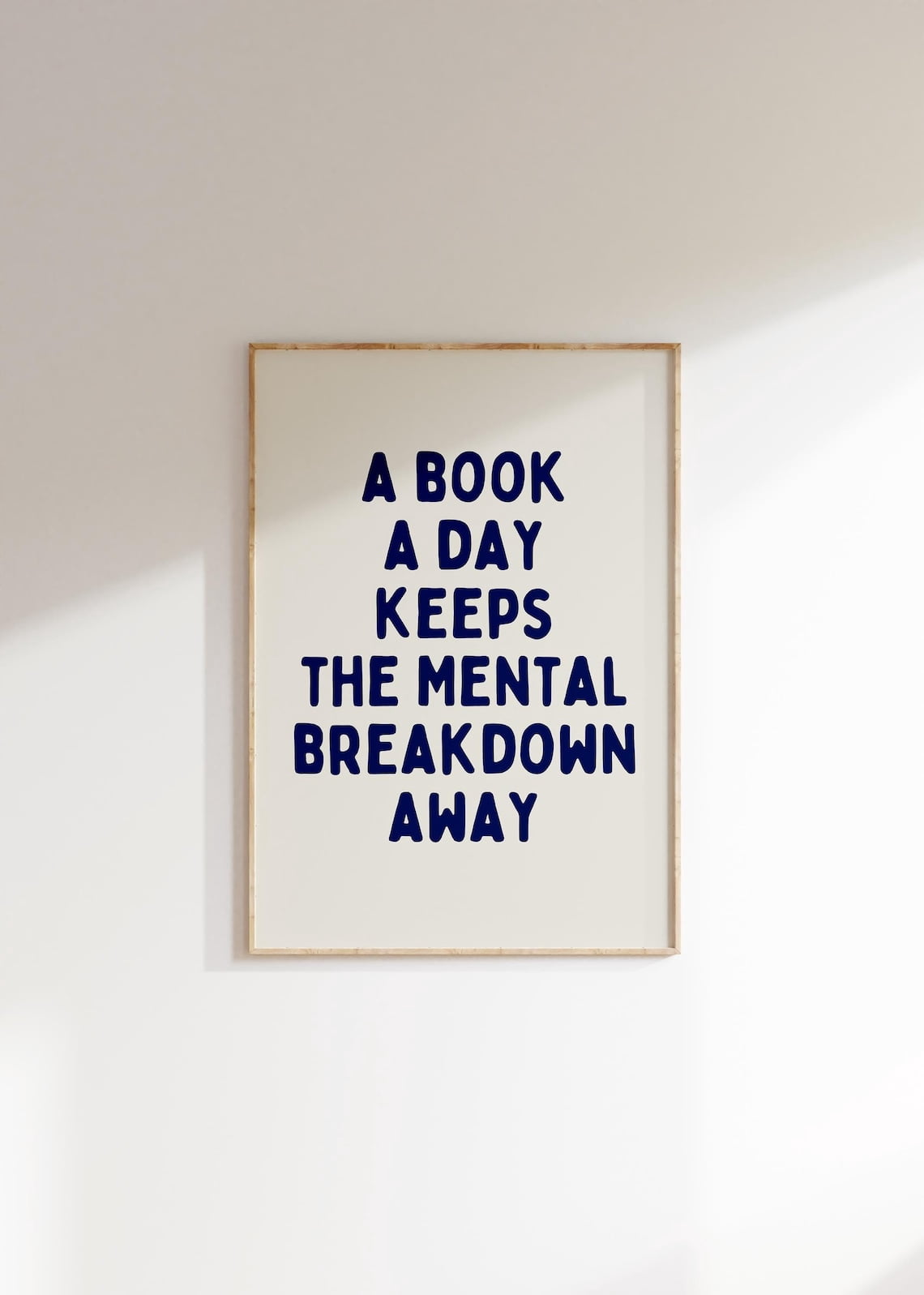 A Book A Day Reading Quote Poster, Unframed Paper Poster 16x20in ...
